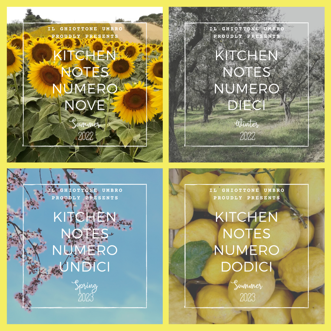Kitchen Notes, 3rd batch of Back Issues - 9-12 - Il Ghiottone Umbro
